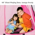 Gymax 40'' Cozy Indoor Kids Hanging Chair Swing Tent, Hammock Nest Pod ...