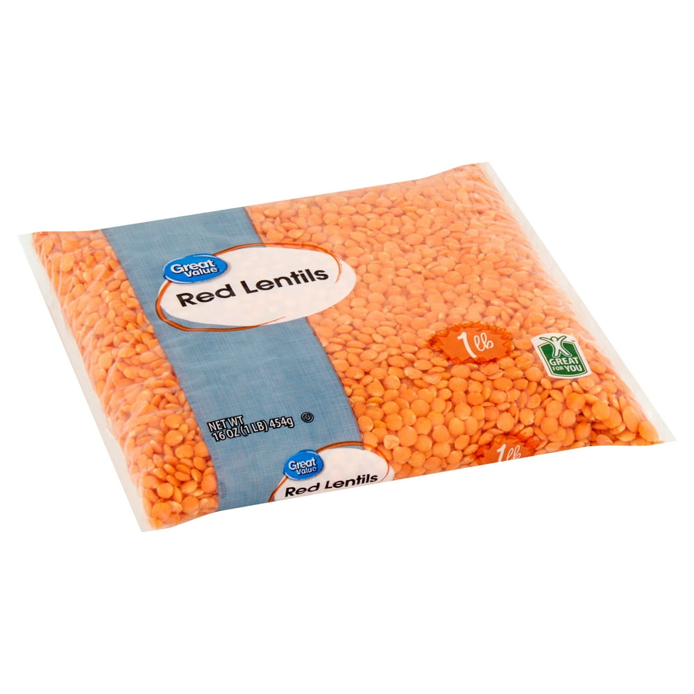 Great Value Red Lentils, 16 oz - Walmart.com - Walmart.com