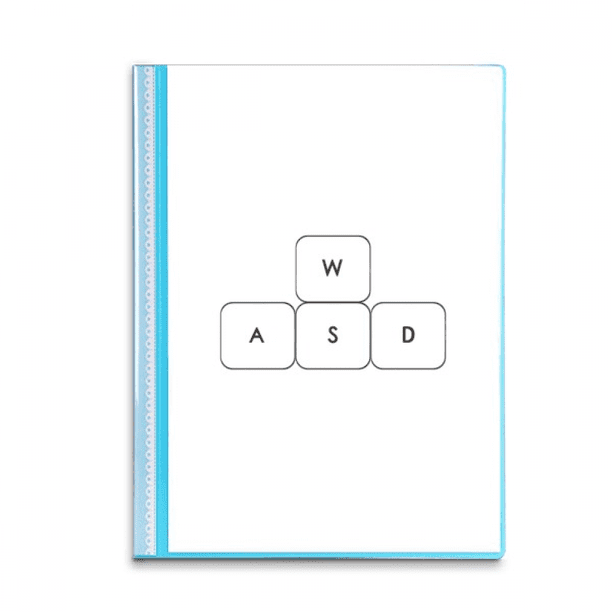 Teclado símbolo ASWD Carpeta combinada de protección de páginas ...