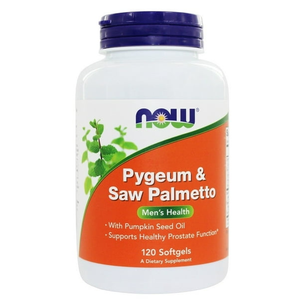 Now Foods Pygeum & Saw Palmetto, 120 Softgels-2 Pack - Walmart.com ...