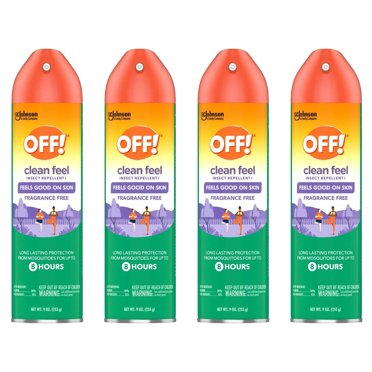 OFF! FamilyCare Bug Spray Insect Repellent II, Clean Feel, 5% Picaridin ...