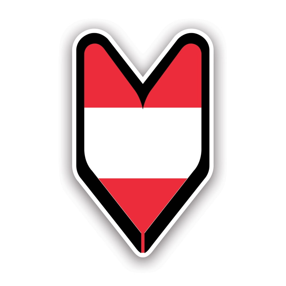 Austrian Driver Badge Sticker Decal - Self Adhesive Vinyl ...