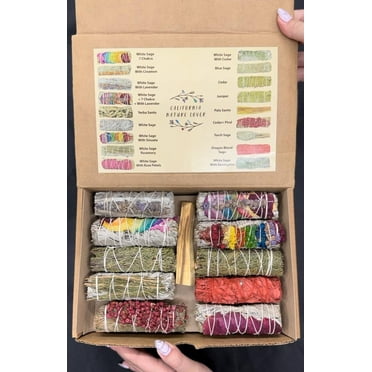 25 Blue Sage Bundles, 4"Blue Smudge Sticks, Organic Fresh California ...