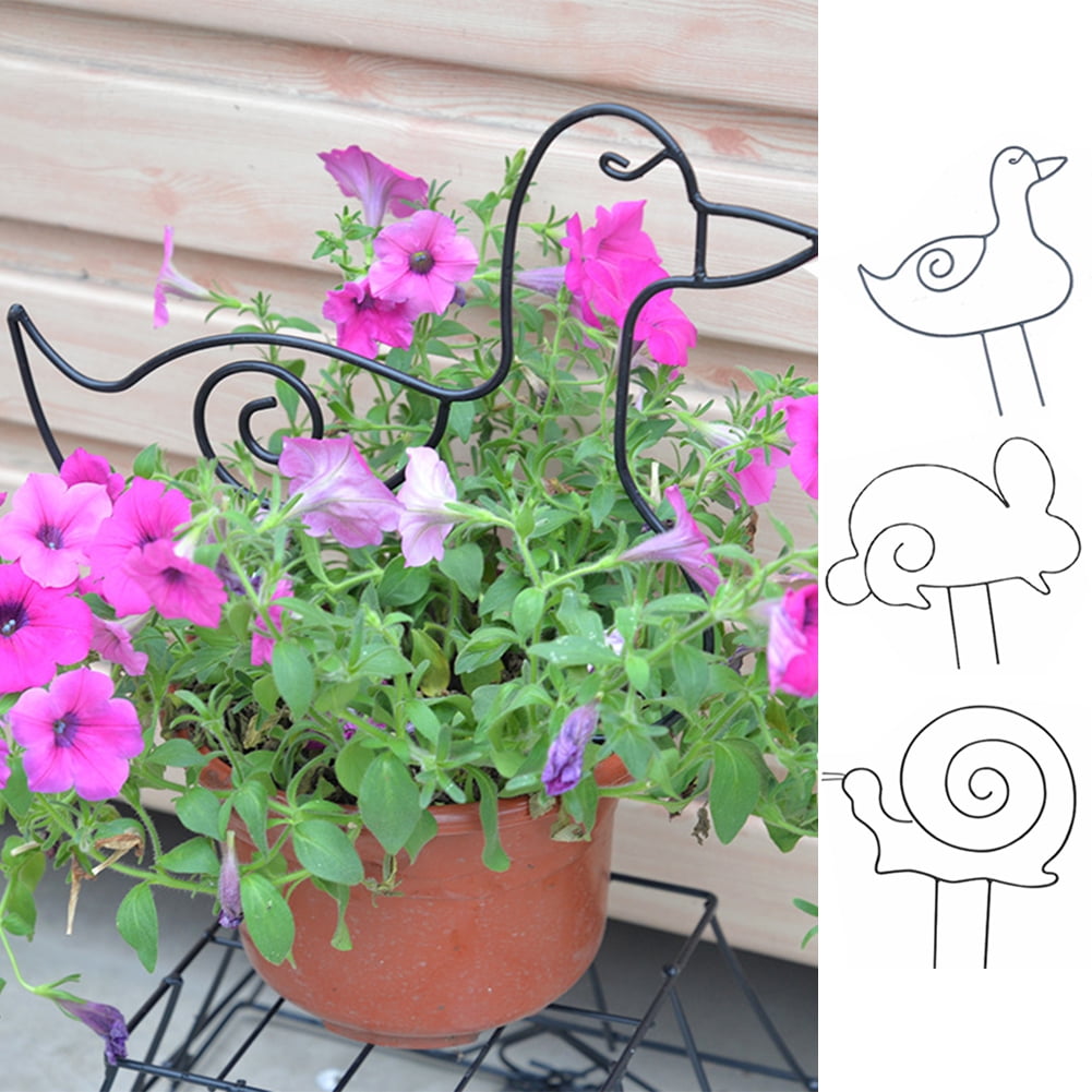 Travelwant Plant Support Ring Iron Garden Trellis for Climbing Plants ...