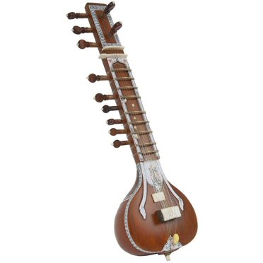 Banjira Light Standard Sitar with Double Toomba, Extra String Set ...