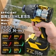Cordless Impact Driver 2655In-lbs(300N·m) - 21V 1/4" Hex Chuck ...