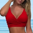 Towed22 Womens Underwire Bikini Tops Push Up Criss Cross Swim Top