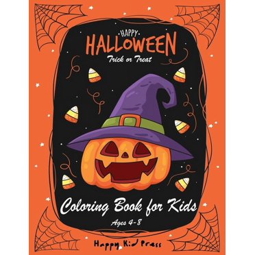 Halloween: Happy Halloween Coloring Book : Halloween Coloring Books for ...