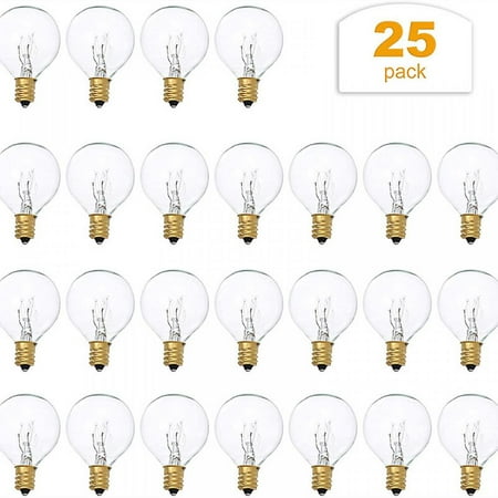25 Pieces Tungsten Filament Light Bulbs, Tungsten Wire Bulb E12 G40 ...