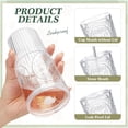 8 Set 20oz Vintage Ribbed Floral Plastic Tumblers with Lids & Straws ...