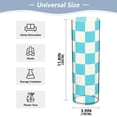 Blue White Checked Pattern Vase Flower Vase Clear Unbreakable Plastic ...