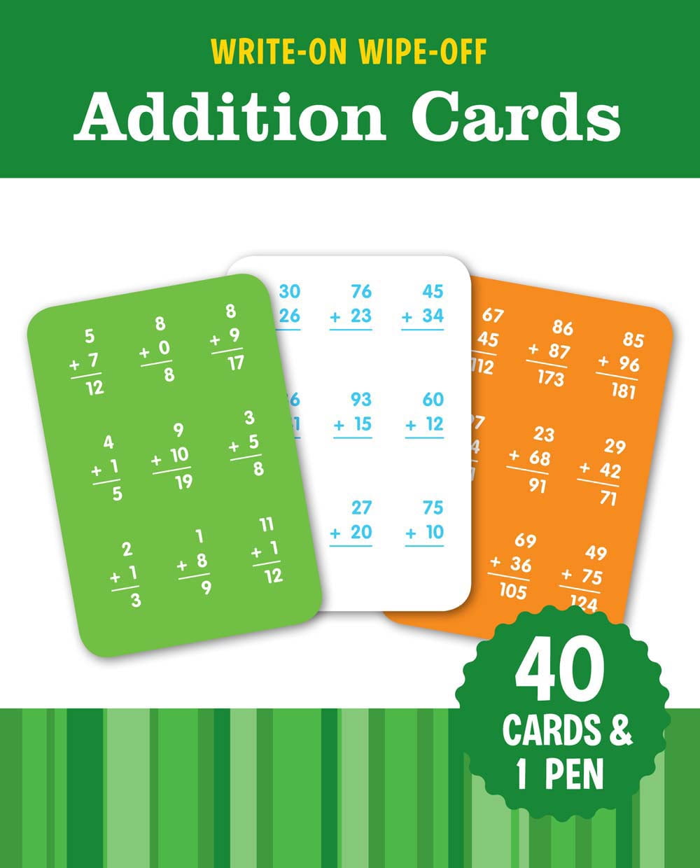 Write-On Wipe-Off Addition Cards - Walmart.com