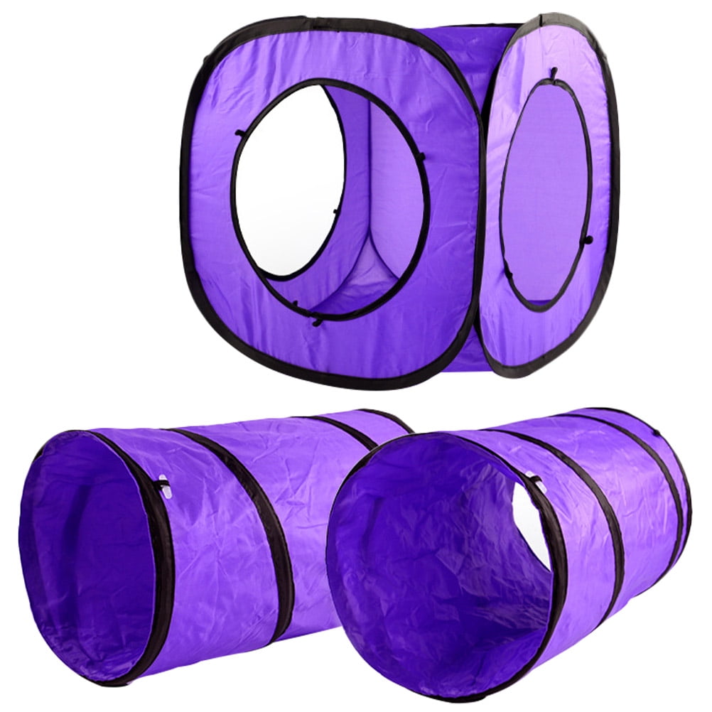 Click here for Raindrops 3pcs Cat Tube Toy Set In Purple For Pets... prices