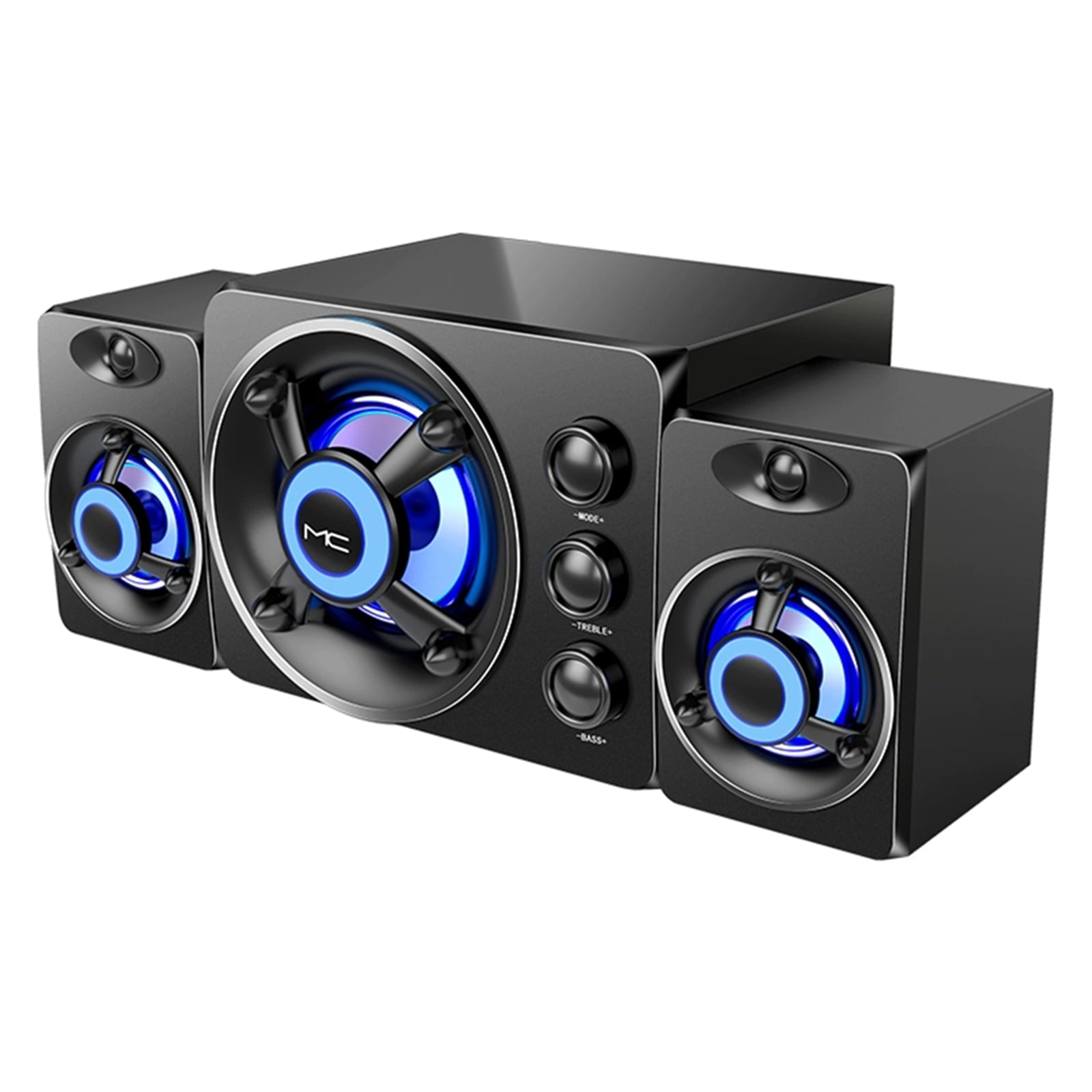 SADA D-208 Juego de altavoces para el hogar 3 en 1 Subwoofer súper bajo ...