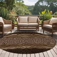 7ft Round Rug Leopard Zebra Print Area Rugs for Living Room Bedroom ...