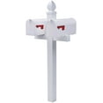 Gibraltar Mailboxes Whitley 4x4 Rust-Proof Plastic White, Cross-Arm ...