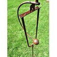 Large Kinetic Metal Brown Owl, Wind Spinner Garden Art & Yard Stake ...