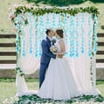 Artificial Silk Wisteria Garland | 6.56 Ft Hanging Flower Vine Strings ...