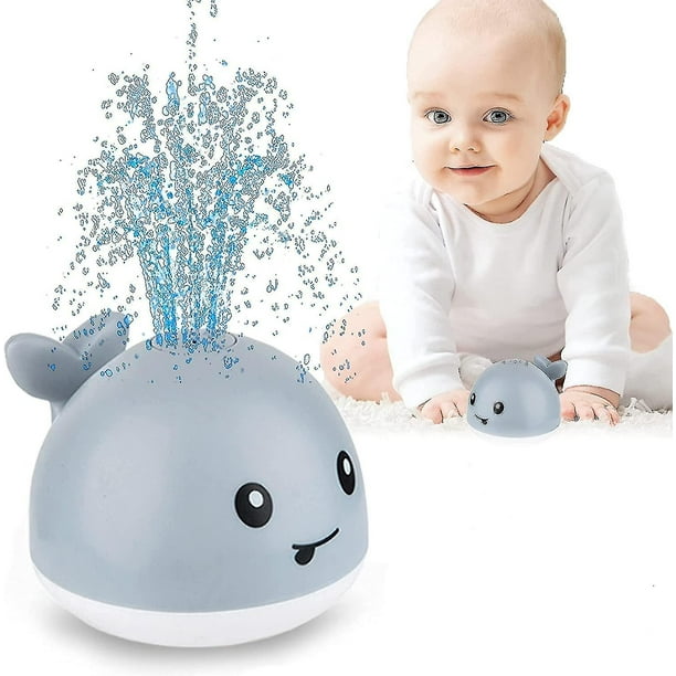 Induction Water Spray Whale Baby Water Toy Sprinkler Bathtub Shower Toy ...