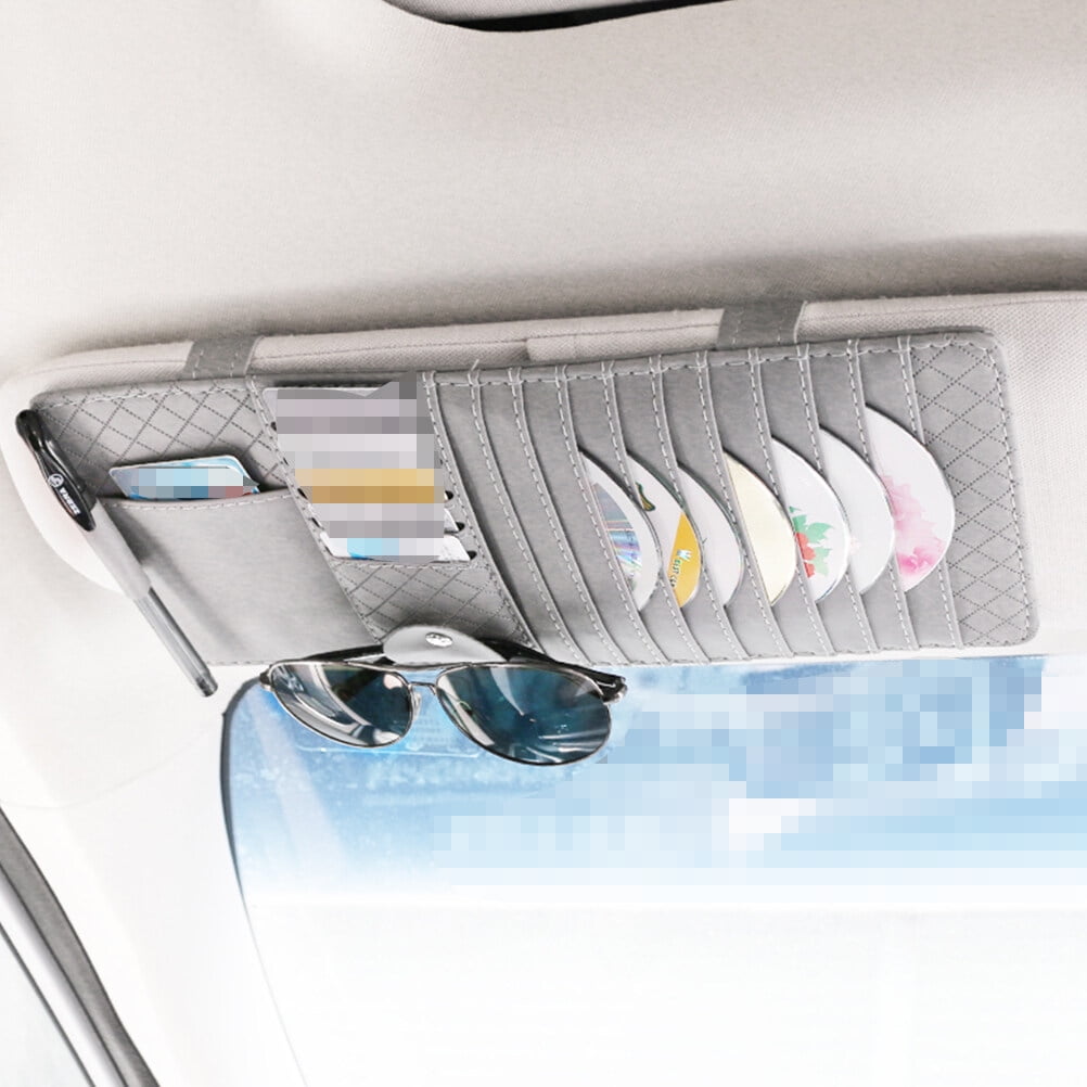 Sun visor storage Multi-functional Sun Visor Holder Bag Slot Pen CD ...