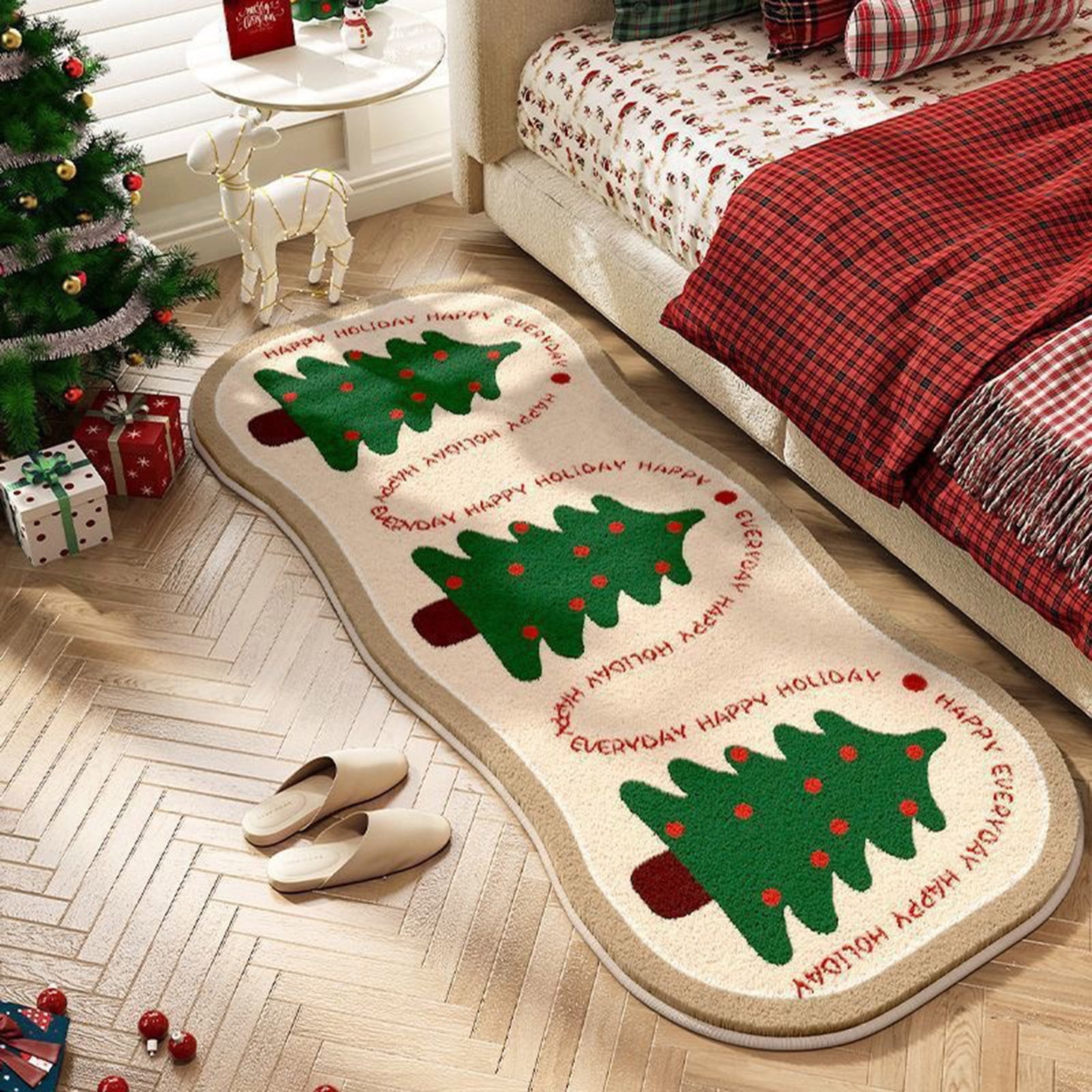 Click here for Eqwljwe Christmas Rugs For Kitchen cute Christmas... prices