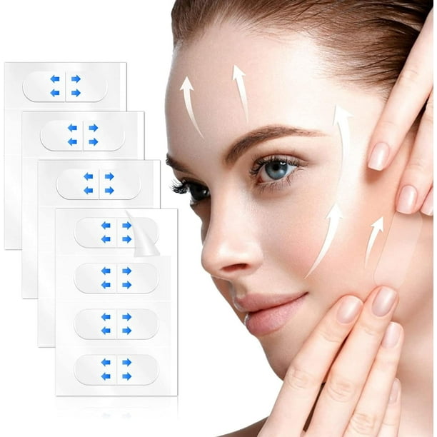 SHAR 60 Pieces Face Lift Tape, Invisible Face Lift Tape, Without Tapes ...