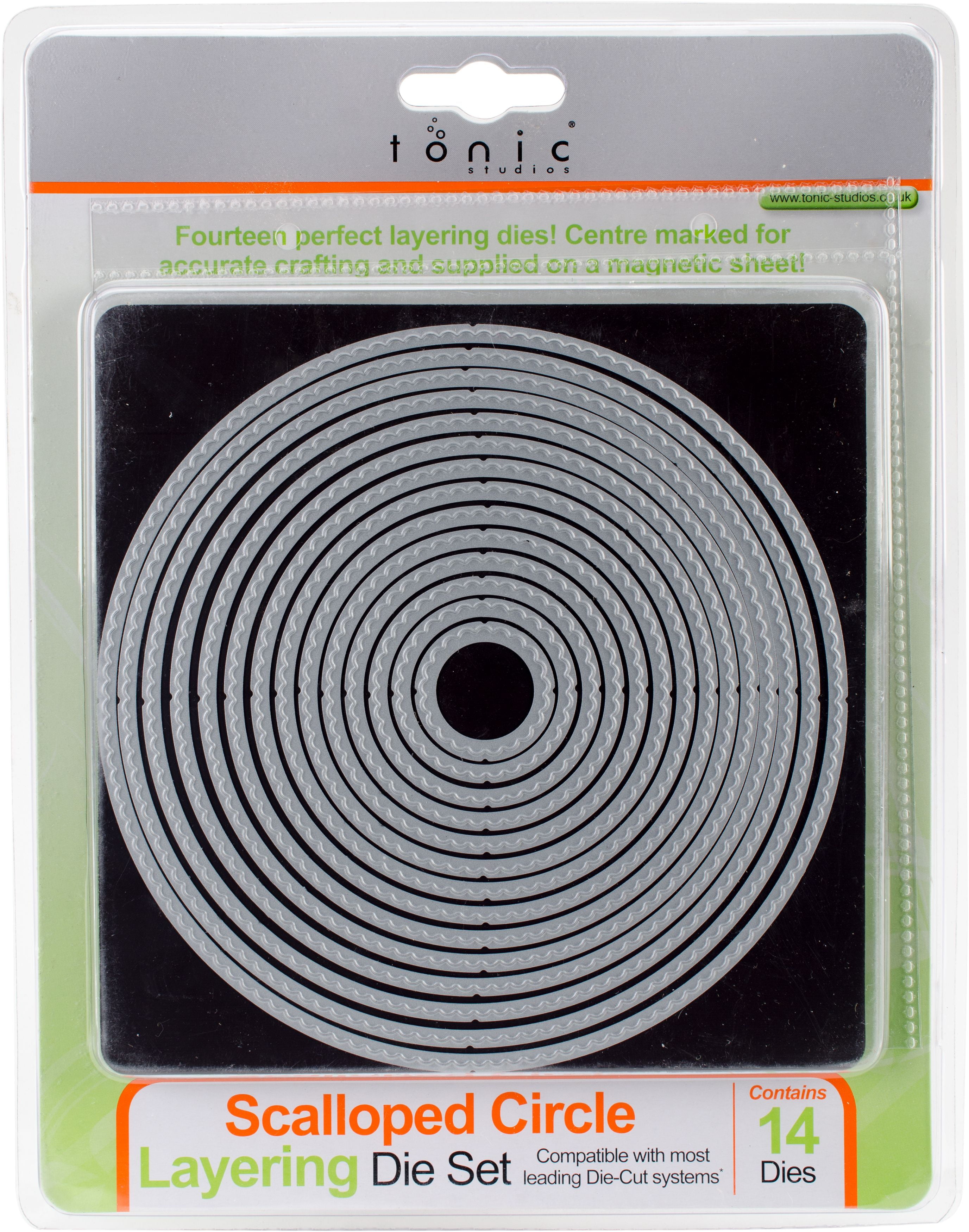 Tonic Studios Layering Die Set-Nesting Scalloped Circle 1" To 5.50 ...