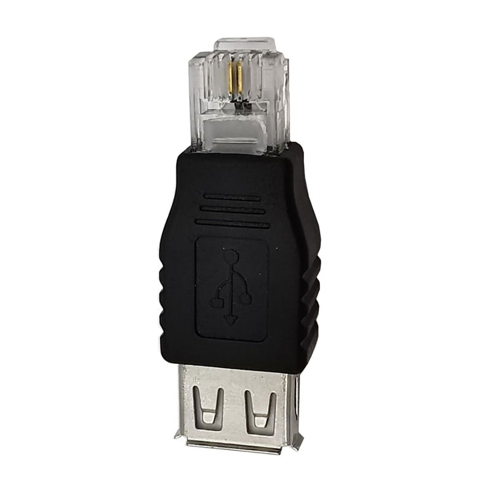 YEUHTLL USB 2.0 AF A Female to PC RJ11 Male Crystal Head Lan Network ...