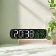 Digital Wall Clock Digital Clock with Date Colors Changing Duals Alarm ...