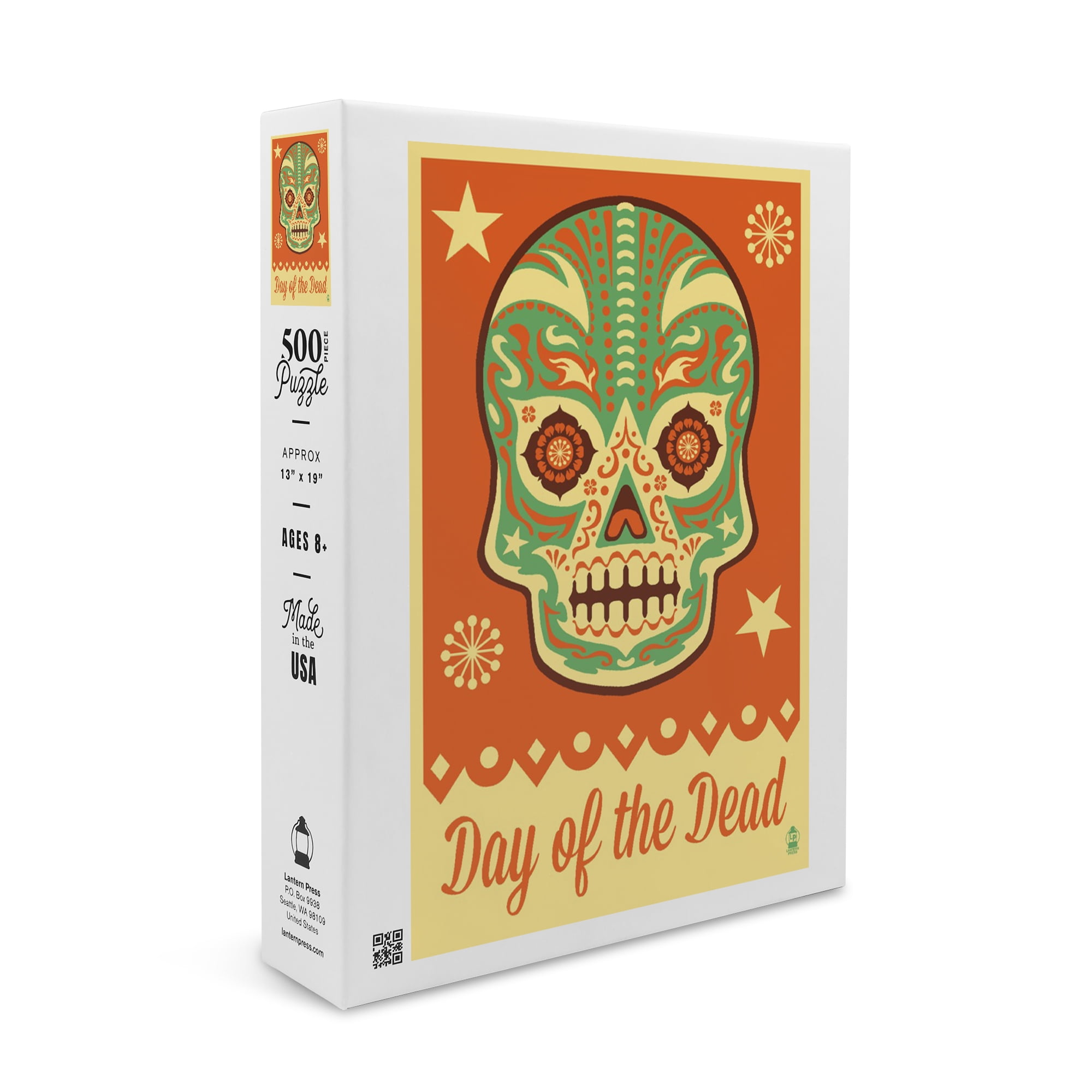 Day of the Dead, Sugar Skull Mask (19x27 inches, Premium 500 Piece ...