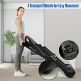 Goplus 2.25HP Foldable Treadmill Walking & Running Machine with LED ...