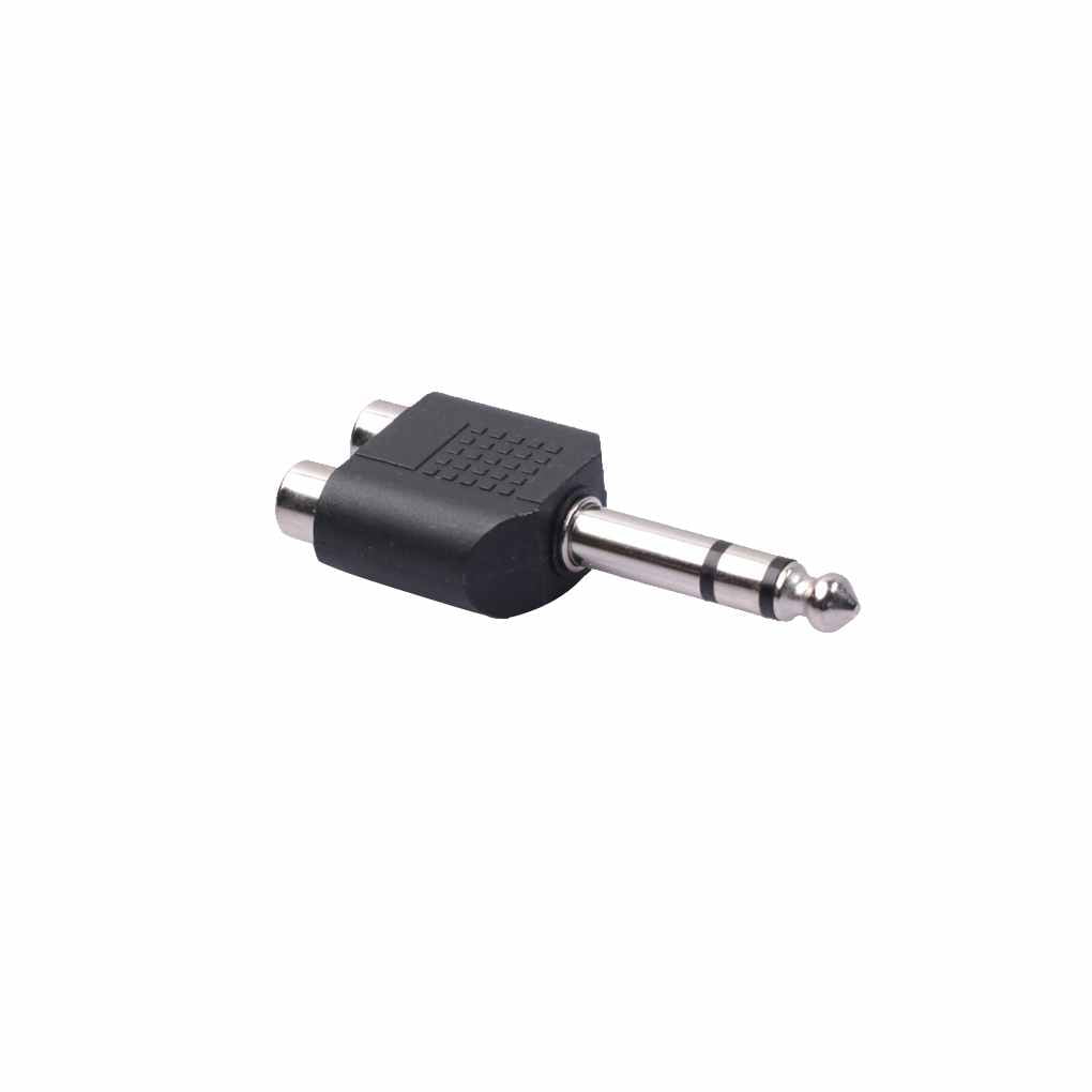 Dalazy 1 to 2 6.5mm Stereo Male Plug to Dual RCA AV Female Jack Audio ...