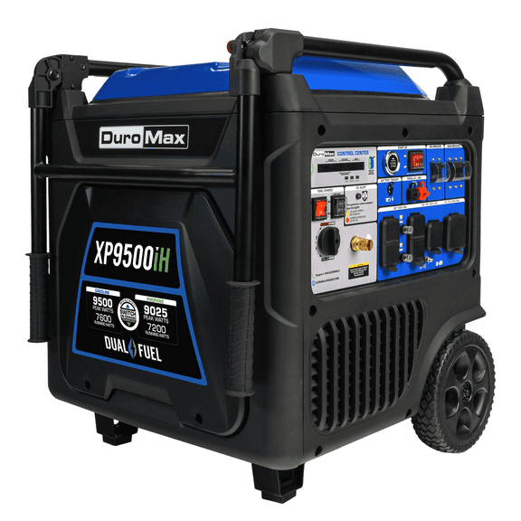 DuroMax XP11000iH 11,000 Watt Portable Dual Fuel Inverter Generator ...