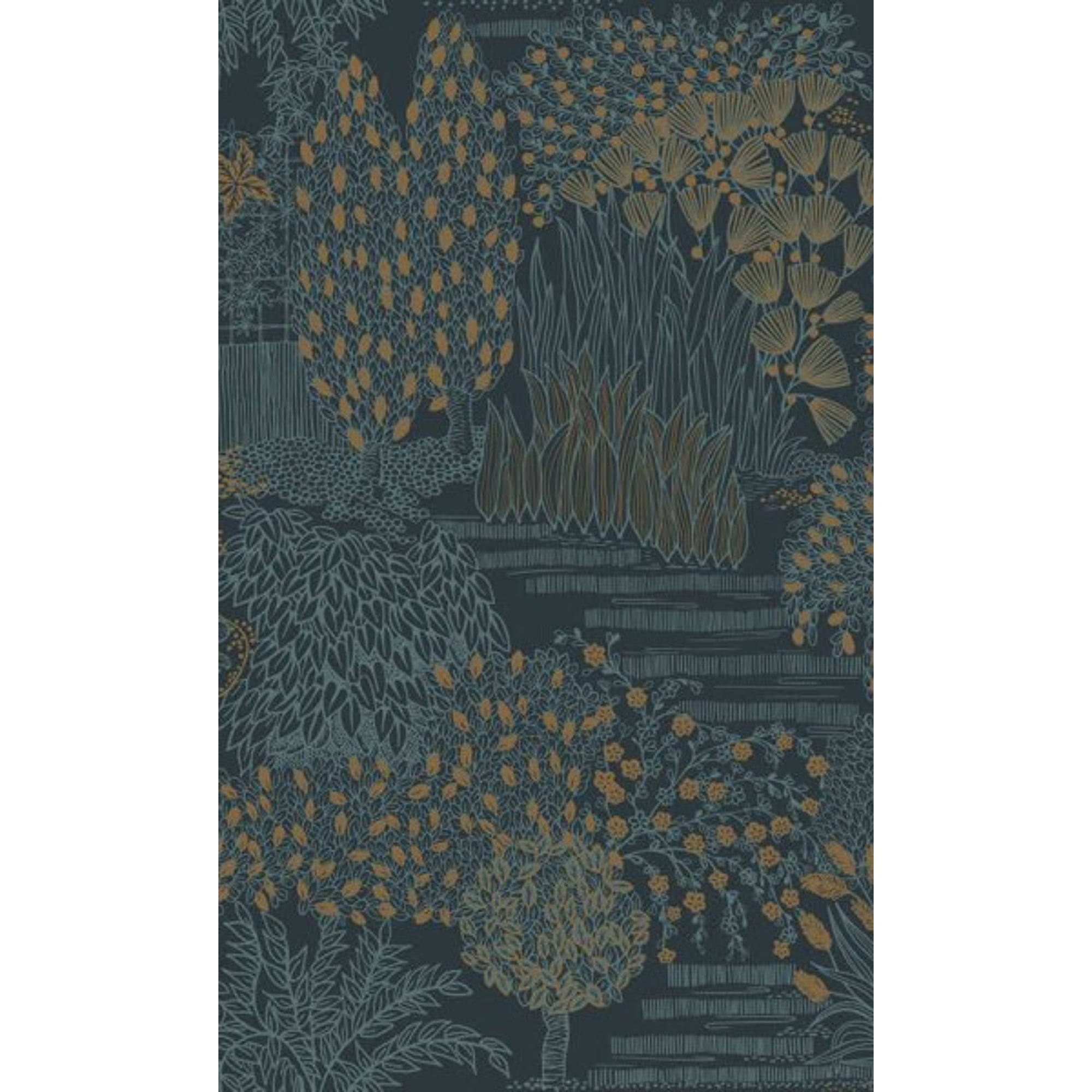 Click here for Walls Republic Blue Japanese Gardens Inspired Trop... prices