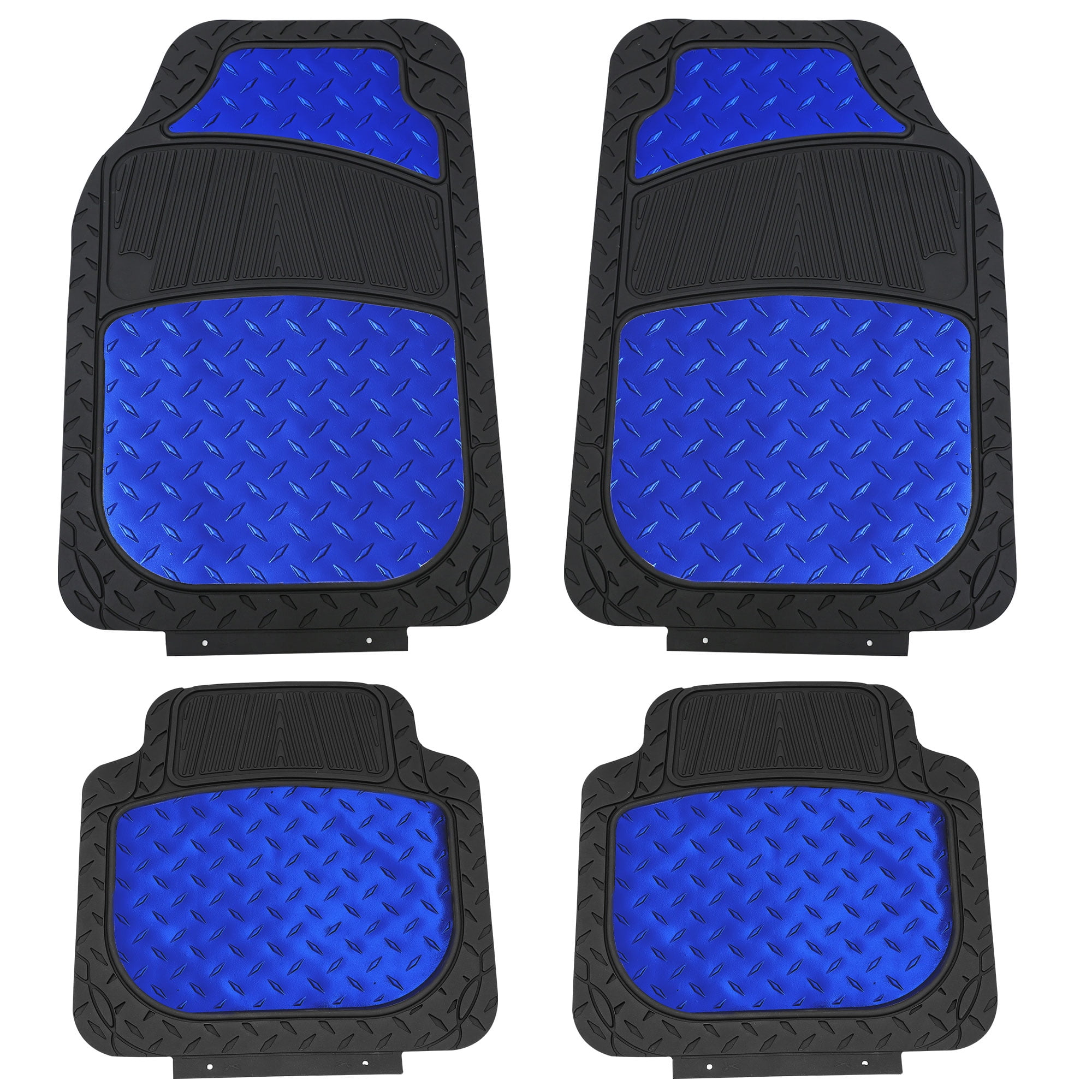 FH Gorup Car Floor Mats Metallic Rubber Floor Mats Full Set For Auto FH Gorup Car Floor Mats Metallic Rubber Floor Mats Full Set For Auto