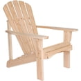 Ergonomic Natural Cedar Wood Adirondack Chair - Walmart.com