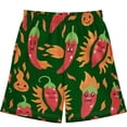 Boys Swim Trunks Funny Chili Pepper Print Quick Dry Lightweight Swim ...