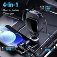 Retractable Car Charger, 4 in 1 Fast Charging 96W, Cigarette Lighter ...