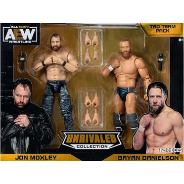 AEW All Elite Wrestling Unrivaled Collection Jon Moxley vs Darby Allin Action Figure 2-Pack ...