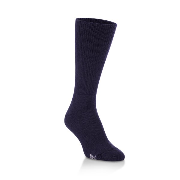 Comfort Fit Crew Length Socks In Your Choice of Black, Dark Navy or ...