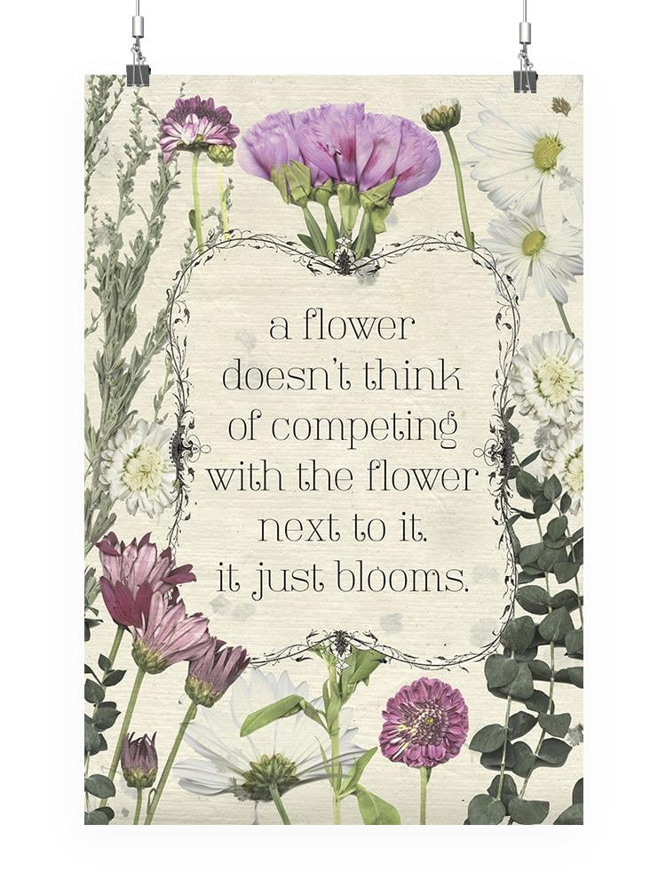 Pressed Floral Quote Iii Poster - Grace Popp Designs, - Walmart.com