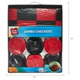 Play Day Jumbo Checkers Game Set with 58-Inch Mat for Indoor/Outdoor ...