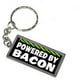 Powered By Bacon Keychain Key Chain Ring - Walmart.com