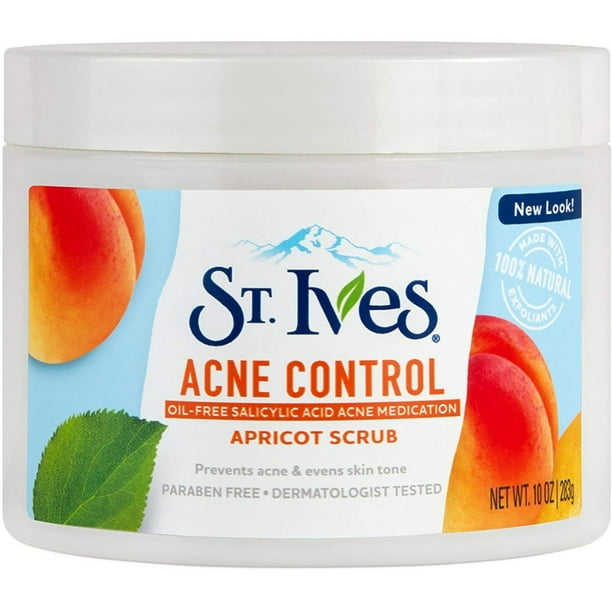 St. Ives Acne Control Apricot Scrub 10 oz (Pack of 2) - Walmart.com
