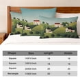 Cartoon Country Throw Pillow Covers 20 x 20 Inch Pillow Covers Set of 2 ...