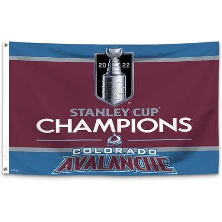 Colorado Avalanche 2022 Stanley Cup Champions Flag Banner 3' x 5 ...