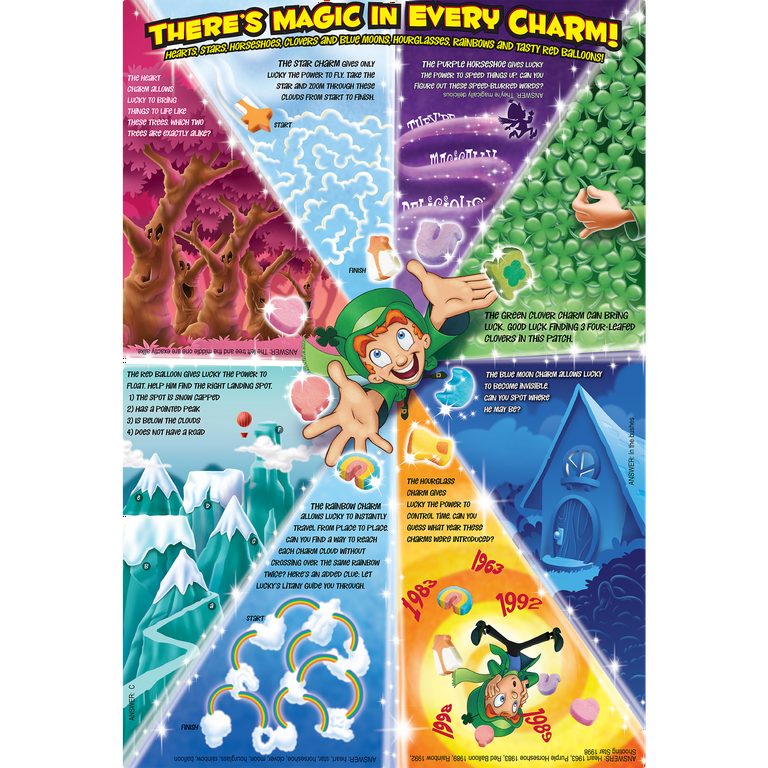 Back Of Lucky Charms Cereal Box