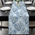 Coastal Ocean Coral Seamless Table Runner 72 Inches Long,Kitchen Dining ...