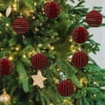 A Flocking Christmas Ball 6Cm 2.36 Inch 3 Pack Boxed Christmas Tree ...