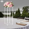 10Pcs Clear Acrylic Flower Stands, Rectangular Flower Display Stand for ...